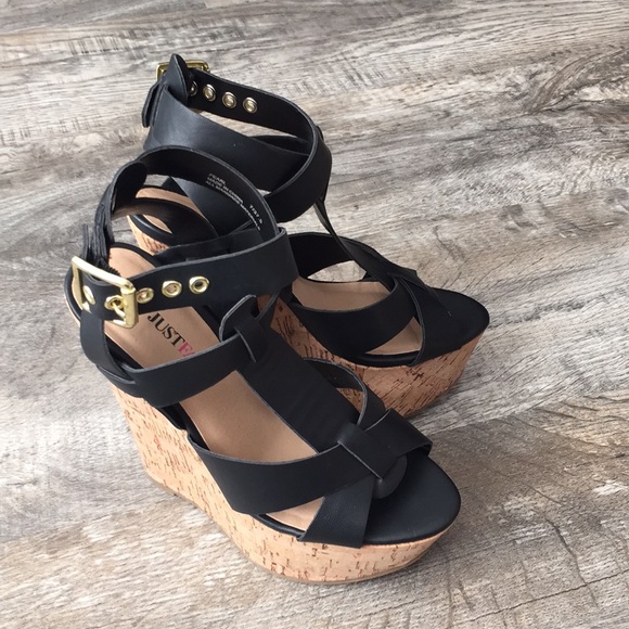 JustFab | Shoes | Justfab Wedge Stewpot Heels New | Poshmark